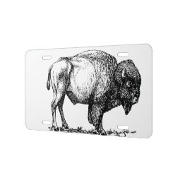 American Buffalo Bison License Plate | Zazzle