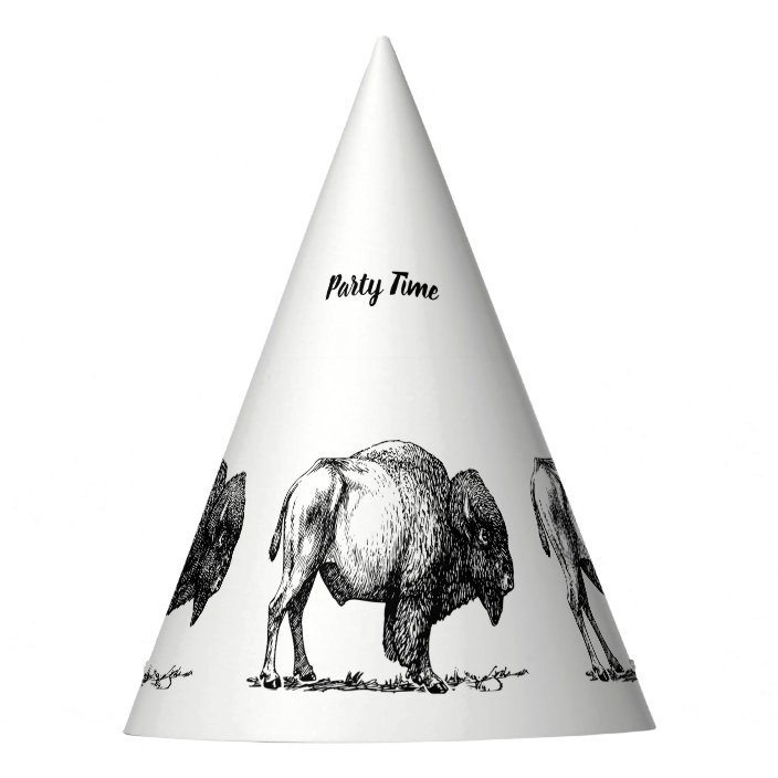 American Buffalo Bison Party Hat | Zazzle.com