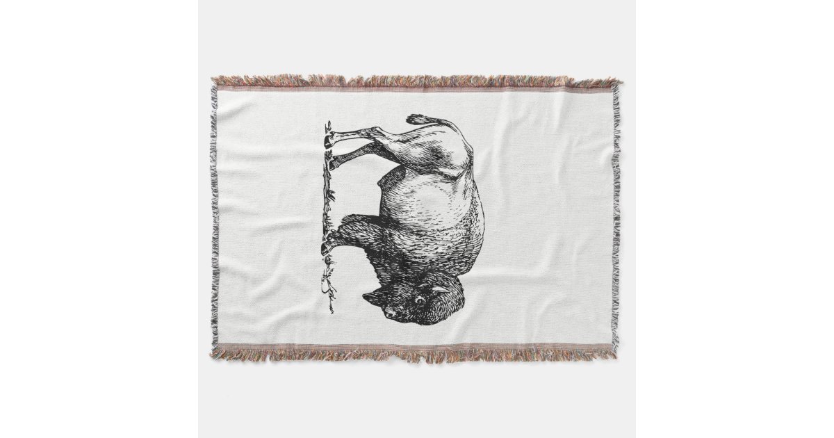 American Buffalo Bison Throw Blanket | Zazzle