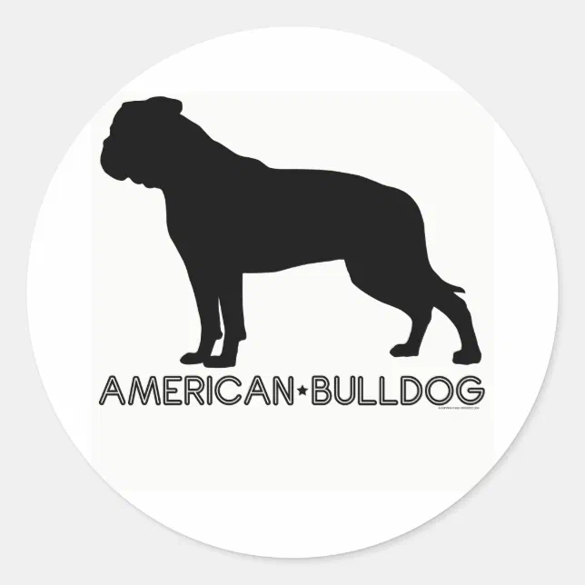 American Bulldog Sticker | Zazzle