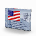 American Citizenship Flag Award with Date by Janz | Zazzle