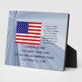 American Citizenship Flag Award with Date by Janz Plaque | Zazzle