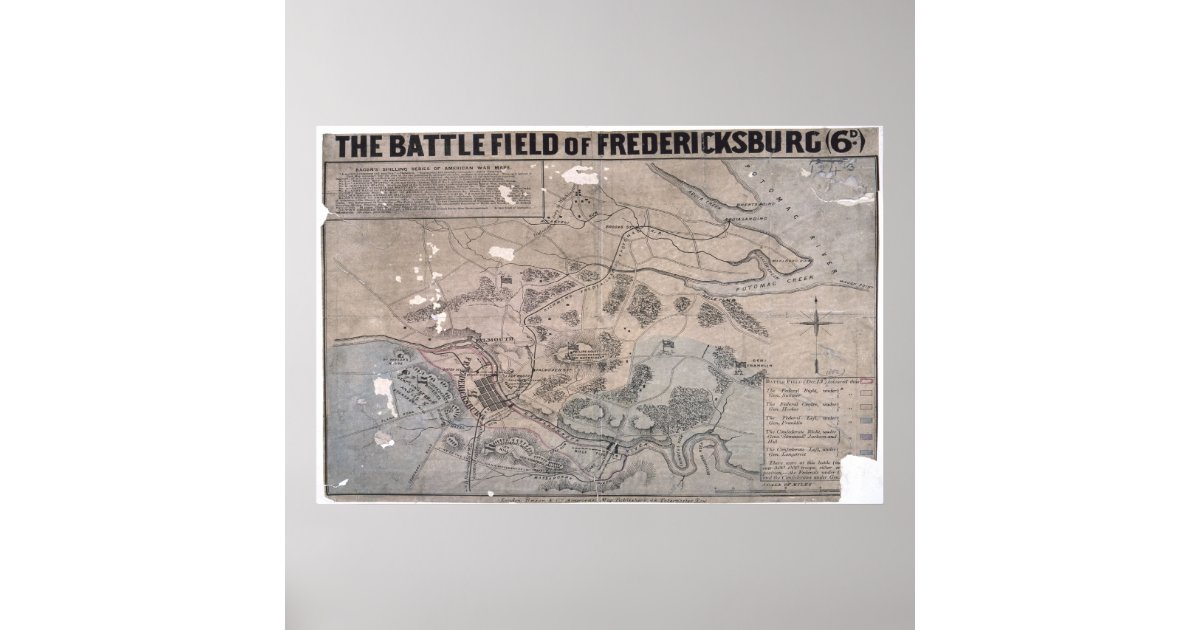American Civil War Map Poster | Zazzle