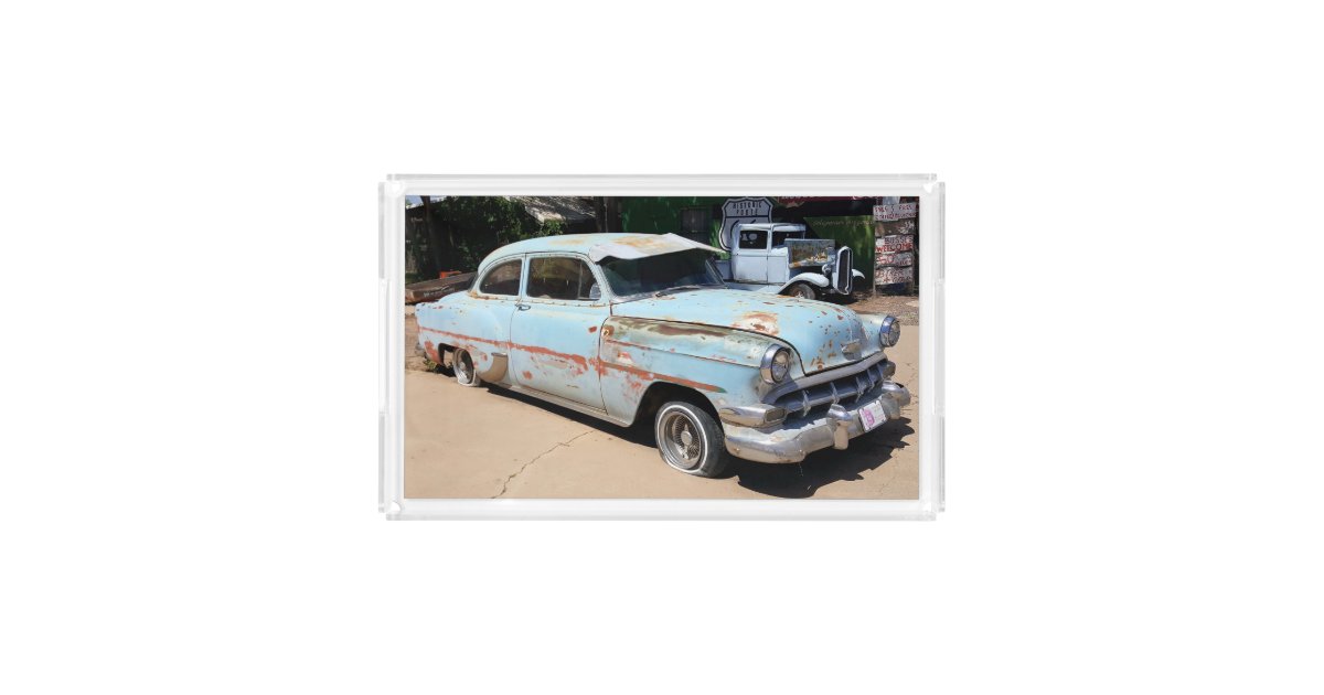 AMERICAN CLASSIC CAR HOT ROD SERVING TRAY FIFTIES | Zazzle