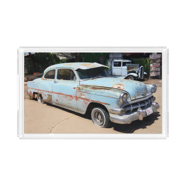 AMERICAN CLASSIC CAR HOT ROD SERVING TRAY FIFTIES | Zazzle