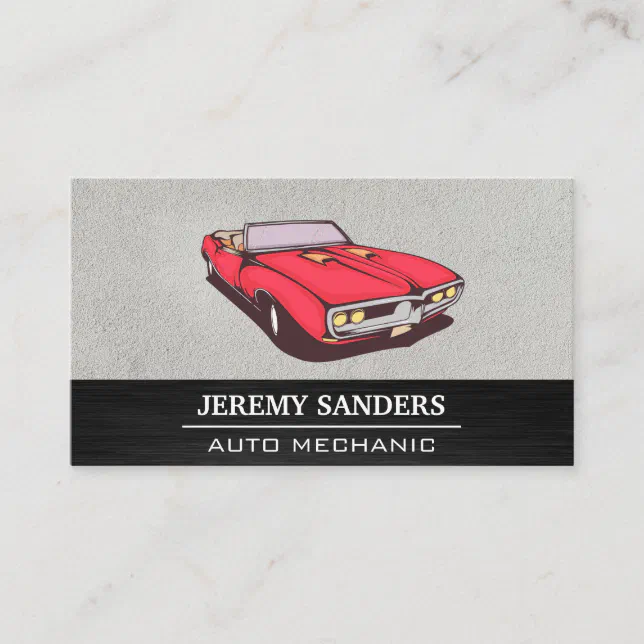 American Classic Car | Vintage Convertible Business Card | Zazzle