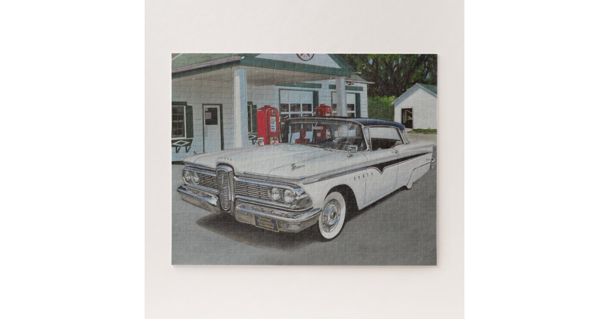 American Classic Service Station Jigsaw Puzzle | Zazzle