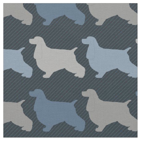 I Love my Cocker Spaniel Fabric | Zazzle