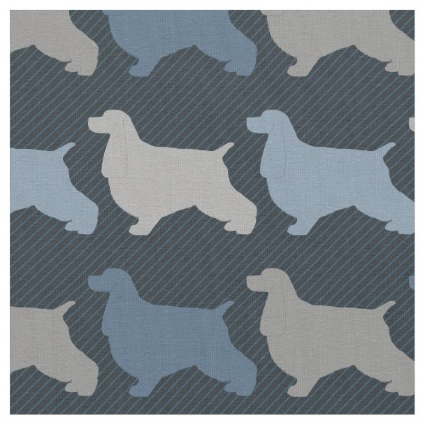 I Love my Cocker Spaniel Fabric | Zazzle