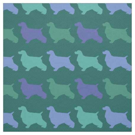 I Love my Cocker Spaniel Fabric | Zazzle