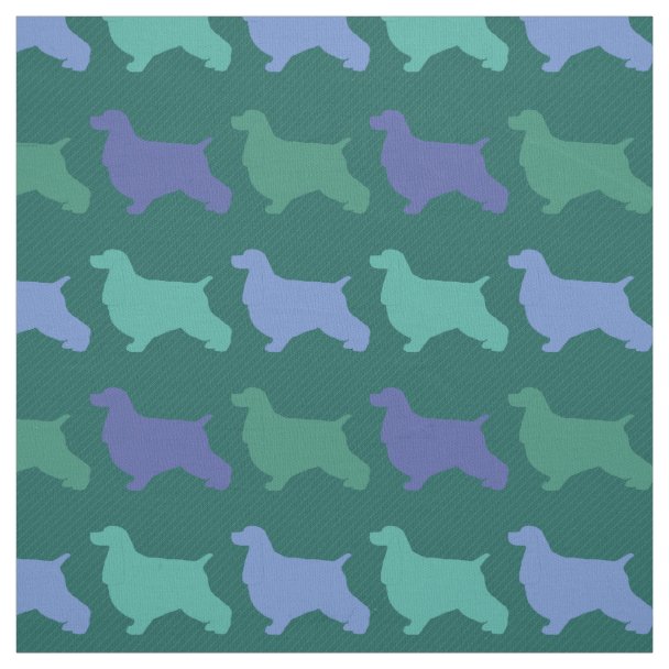 I Love my Cocker Spaniel Fabric | Zazzle