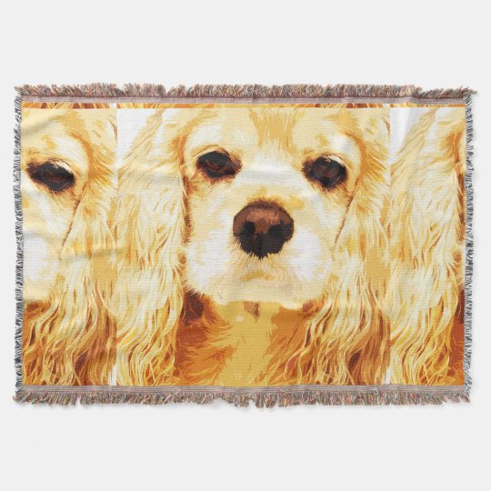 American Cocker Spaniel Throw Blanket | Zazzle.com