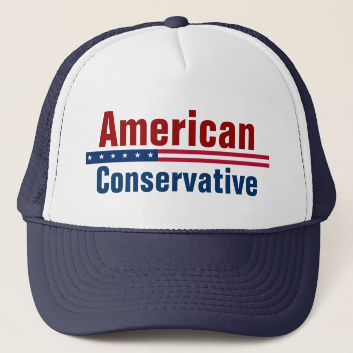 American Conservative Trucker Hat | Zazzle.com