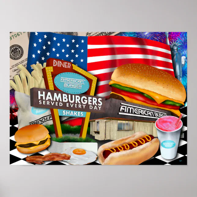 American Diner Poster | Zazzle