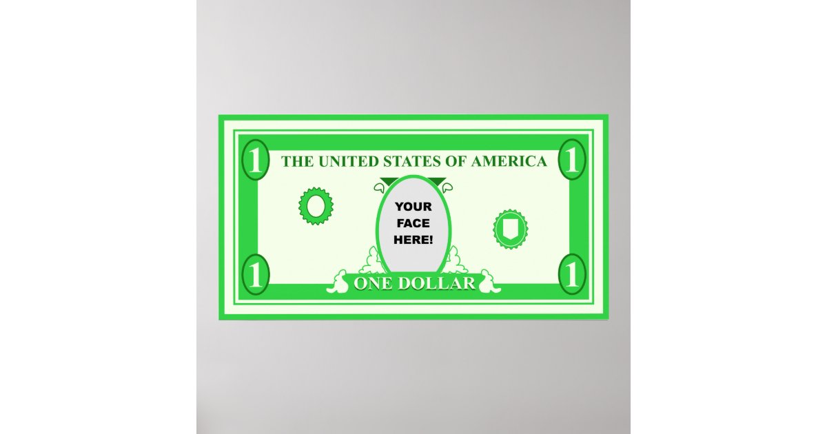 American Dollar Template Poster | Zazzle