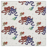Comedy and Tragedy Theater Fabric | Zazzle