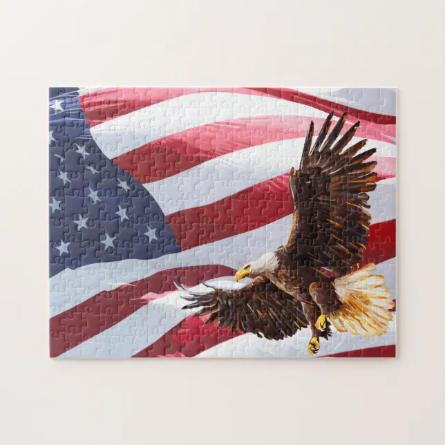 American Eagle Patriotic Puzzles For Adults | Zazzle