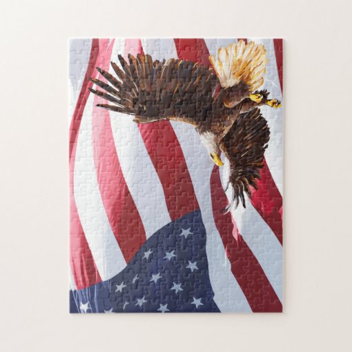 American Eagle Patriotic Puzzles For Adults | Zazzle