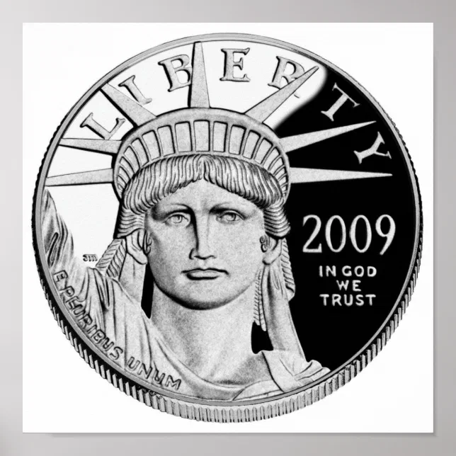 American Eagle Platinum Proof Coin Poster | Zazzle