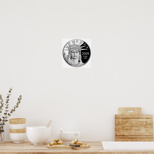 American Eagle Platinum Proof Coin Poster | Zazzle