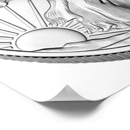 American Eagle Silver Bullion Coin Poster | Zazzle