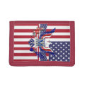 American eagle symbol tri-fold wallet | Zazzle