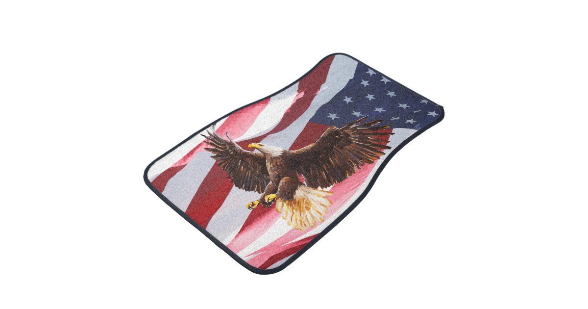 American Eagle Theme Car Floor Mat | Zazzle