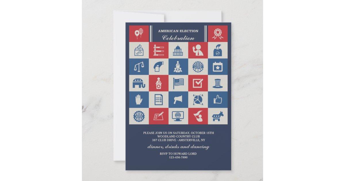 American Election Invitation | Zazzle