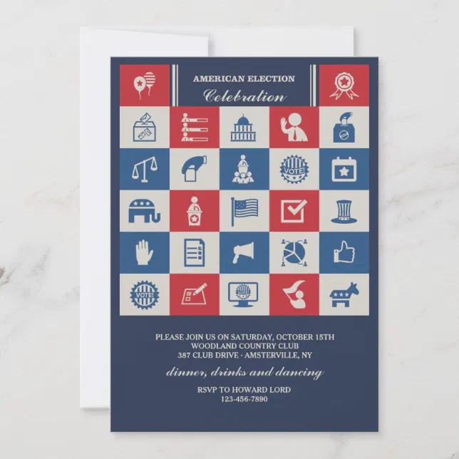 American Election Invitation | Zazzle