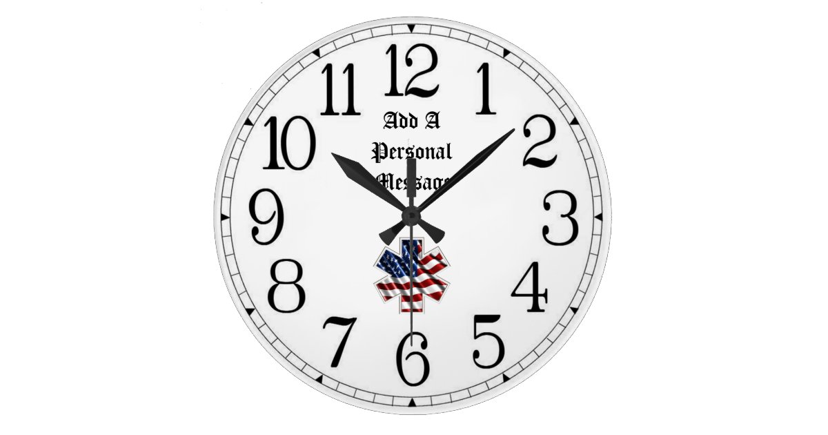 American EMS Star of Life Large Clock | Zazzle.com