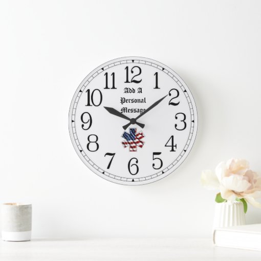 American EMS Star of Life Large Clock | Zazzle