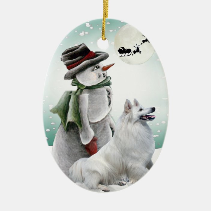 American Eskimo Christmas Ornament | Zazzle.com
