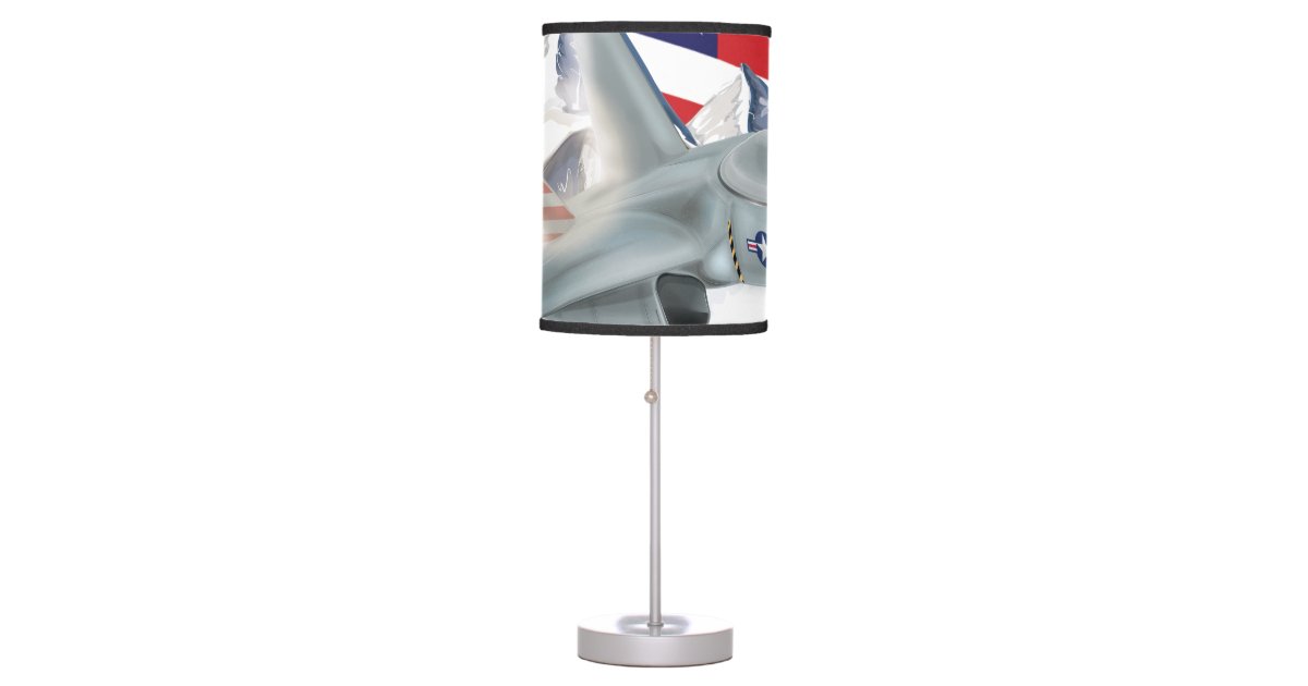 American fighter Jet Table Lamp | Zazzle