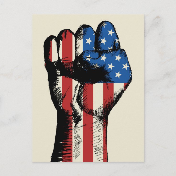 American Fist Postcard | Zazzle