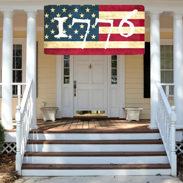 American Flag 1776 July 4th Party Banner | Zazzle