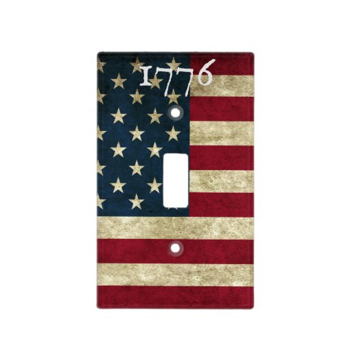 American Flag 1776 Patriotic Light Switch Cover | Zazzle