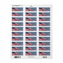 American Flag Address Labels | Zazzle