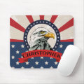 American Flag and Bald Eagle Mouse Pad | Zazzle