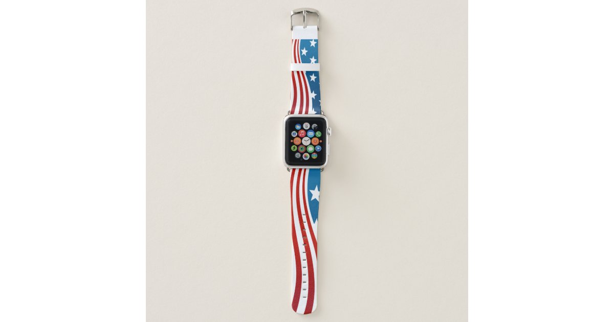 American Flag Apple Watch Band | Zazzle