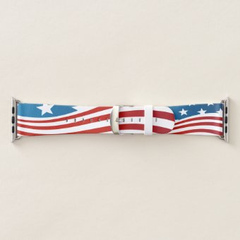 American Flag Apple Watch Band | Zazzle