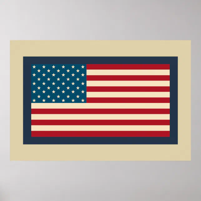 American Flag Art Poster | Zazzle