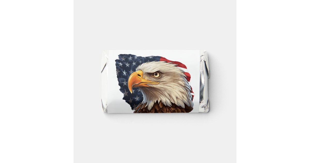 American Flag Bald Eagle Hershey's Miniatures | Zazzle