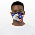 American flag Bald Eagle Patriotic Adult Cloth Face Mask | Zazzle