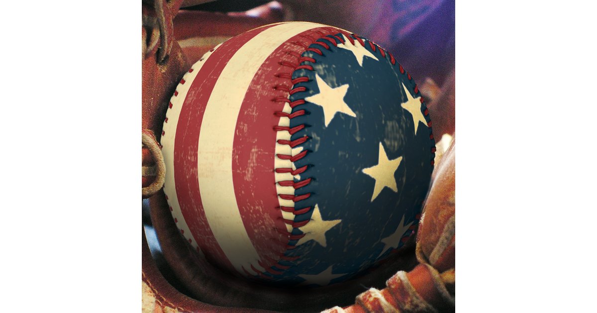American Flag Baseball | Zazzle