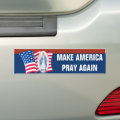 American Flag Blessed Virgin Mary Bumper Sticker | Zazzle