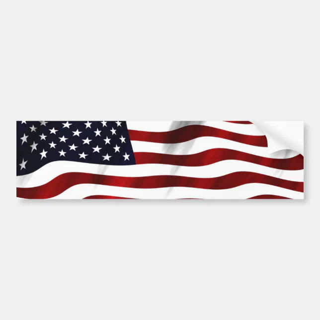 American Flag Bumper Sticker | Zazzle