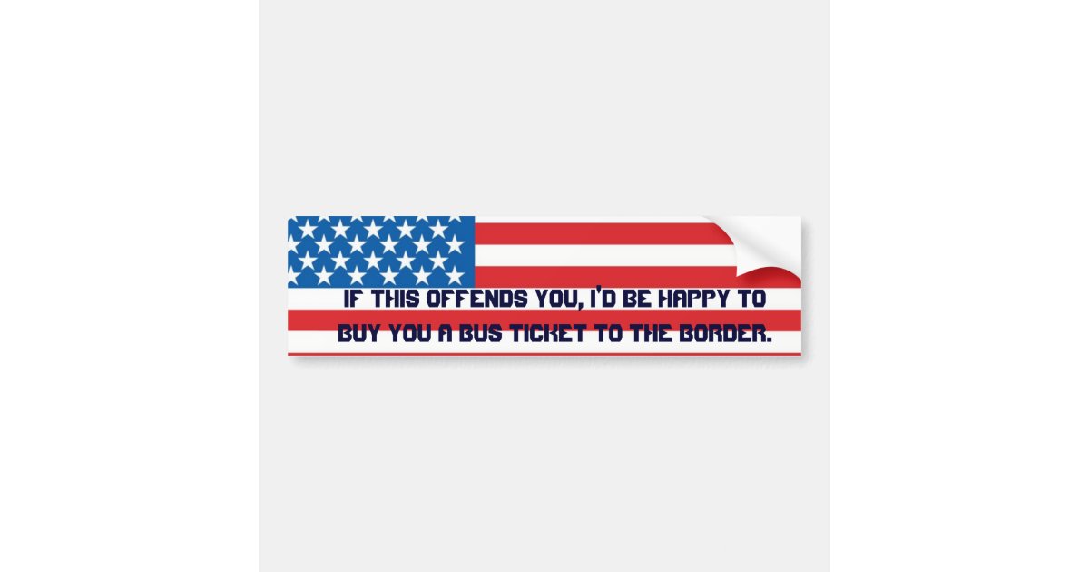 American flag bumper sticker | Zazzle