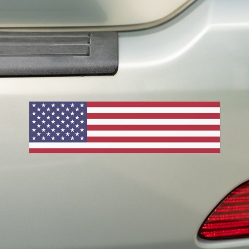 American Flag Bumper Sticker | Zazzle