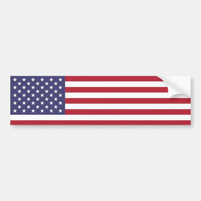 American Flag Bumper Sticker | Zazzle