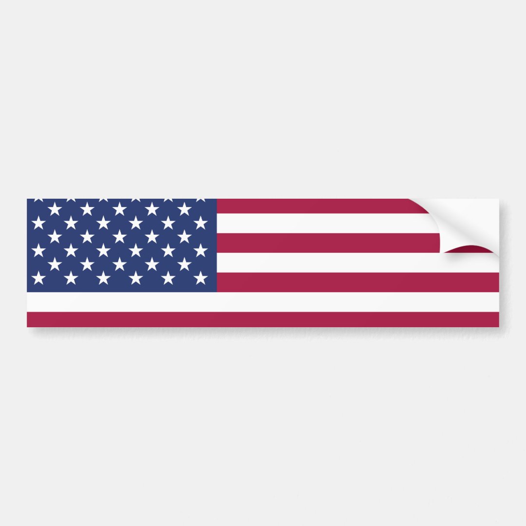 American Flag Bumper Sticker | Zazzle